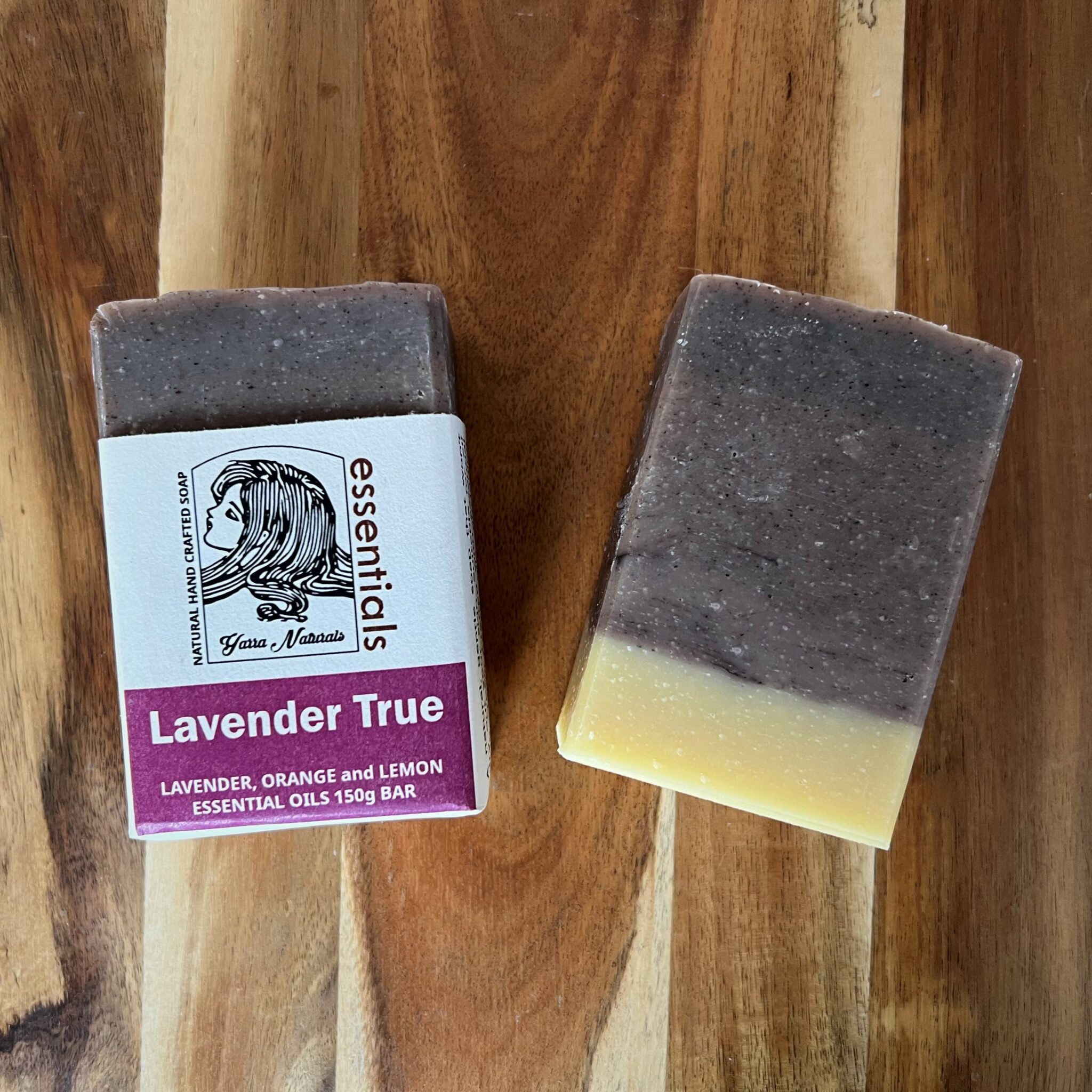 Lavender True Soap Bar LARGE (150g) | Yarra Naturals