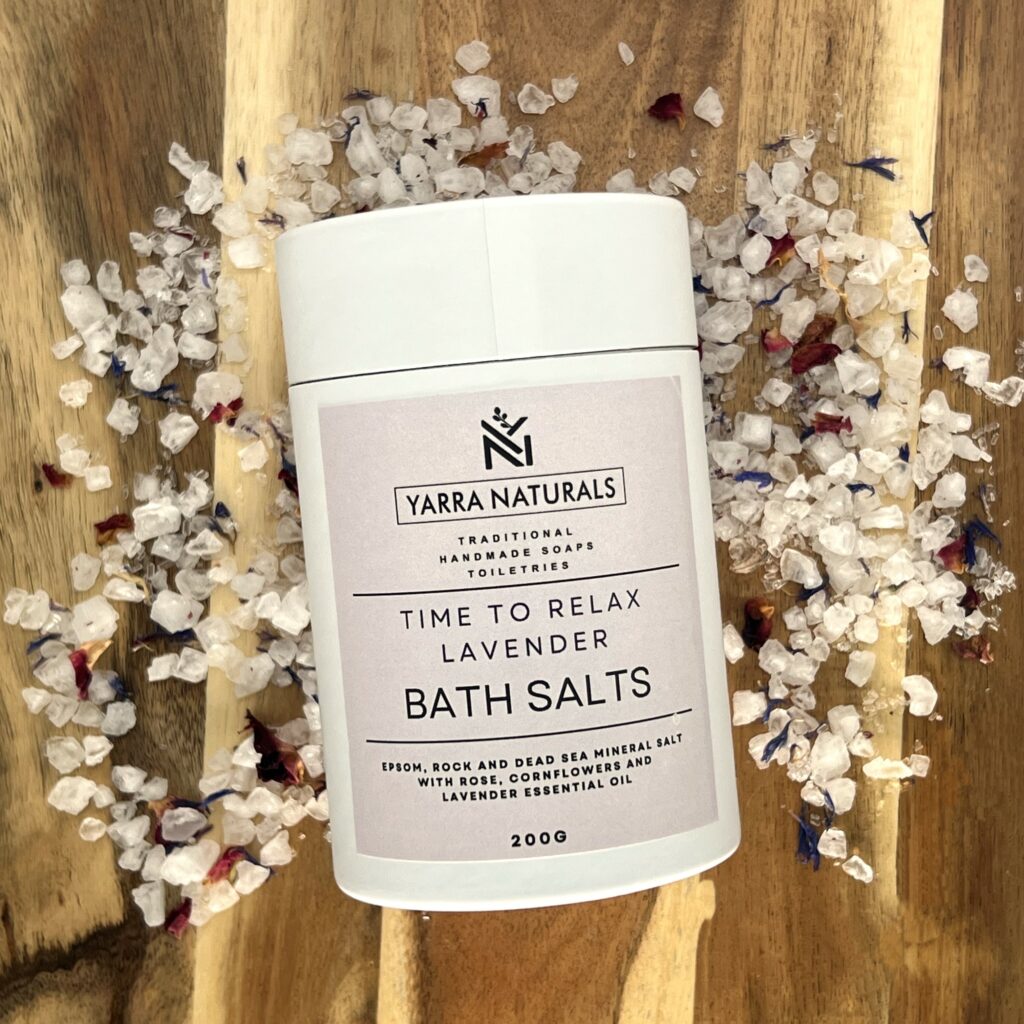 Time to Relax Lavender Bath Salts (200g) | Yarra Naturals