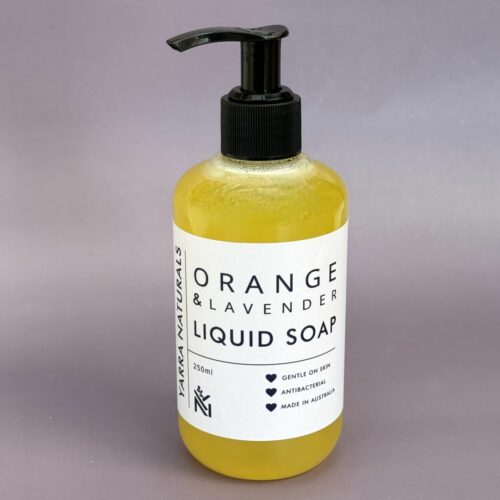 Liquid Soap Body Wash - Orange & Lavender (250ml) | Yarra Naturals